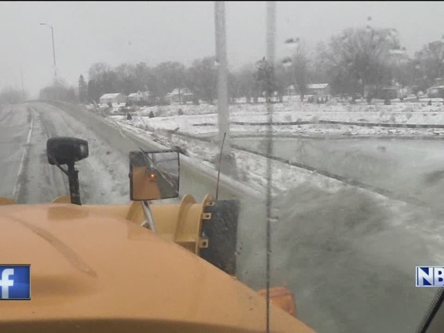 Plow crews out in full force to attack icy roads