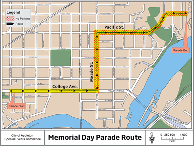 Appleton Memorial Day Parade traffic closures - NBC26 WGBA-TV Green Bay, WI